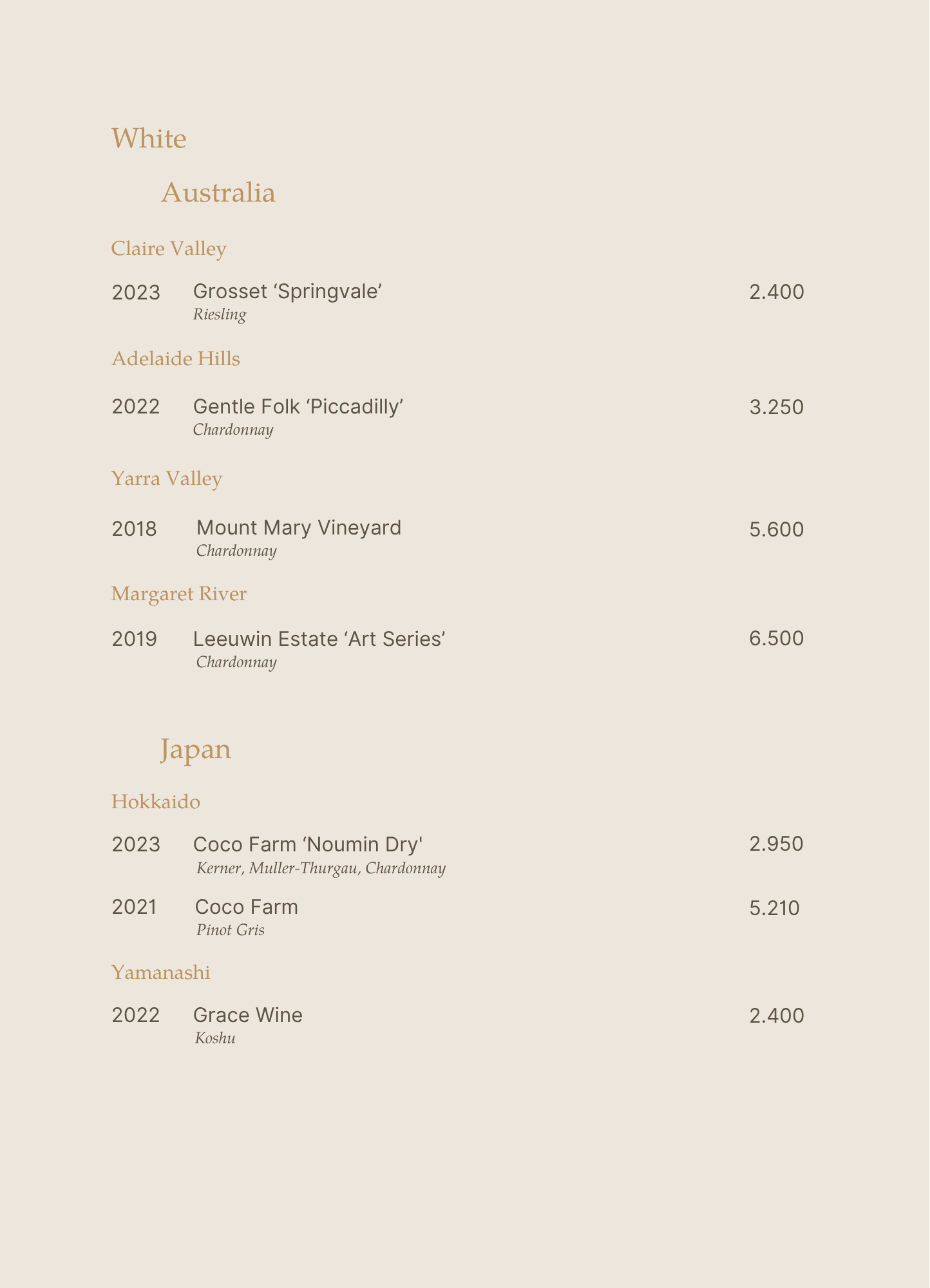 Our Tasting Menu